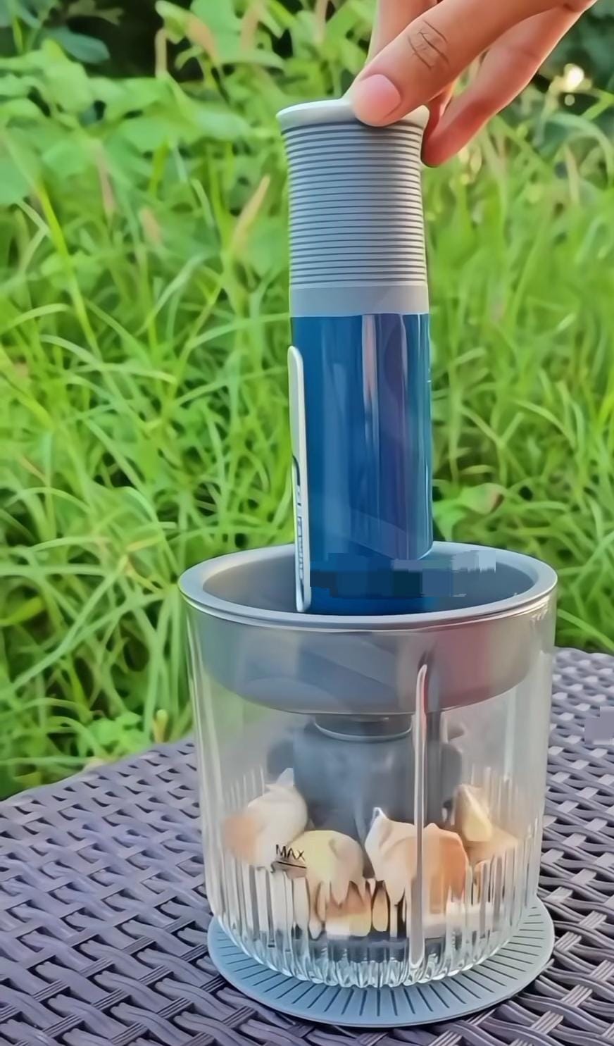 Brewine USB Cordless Chopper – Effortless Veg & Garlic Prep! – SEOKOK