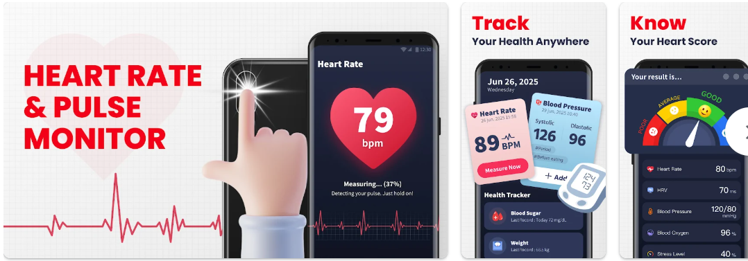 Pulse App – Heart Rate Monitor & Health Tracker | Fitness & Wellness