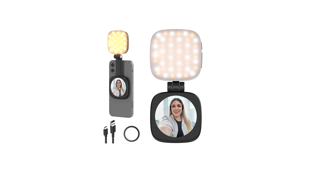 Magnetic Selfie Light | Portable LED Light for Selfies, Videos & Calls